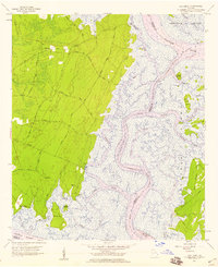 1957 Map of Oak Level, Bryan County, GA — High-Res | Pastmaps
